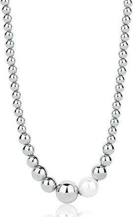 Brosway Collier Femme | Collection Perfect - BPC01, 460mm, Acier inoxydable, Perle