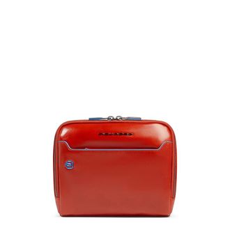 Piquadro Sac Bandouli&egrave;re Horizontal en Cuir - Femme - Sacs - Rouge - Taille: ONE Size