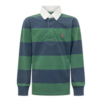 Polo Ralph Lauren Homme, Tops, Vert, Taille: XL Polo Rugby Manches Longues