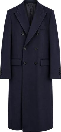Dolce & Gabbana Zweireihiger Wollmantel - - Coats - Herren - Blau - L