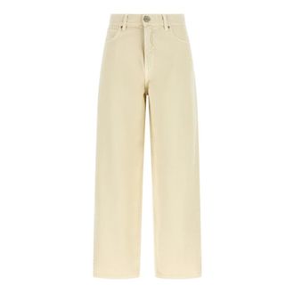 Pinko Wide Leg Jeans - - Trousers - Damen - Beige - W27