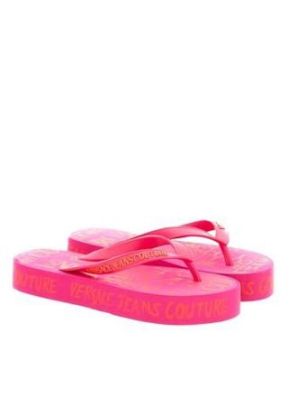 Versace VERSACE JEANS FONDO FLIP FLOP DIS. SQ8 PRINTED PVC DOODLE LOGO WOMENS SHOES