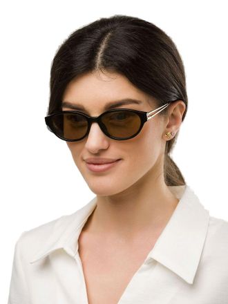 Furla Womens Sunglasses Glossy Black Combined Eyewear