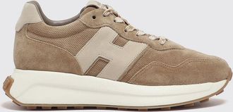 Hogan H641 Sneaker aus Kalbsleder und Veloursleder mit gezahnter Chunky-Sohle