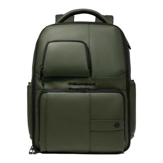 Piquadro Sac &agrave; dos pour ordinateur portable extensible Fast-Check - Homme - Sacs - Vert - Taille: ONE Size