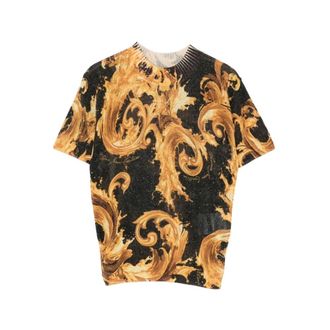 Versace Jeans Couture T-Shirt mit Barock-Print - - Blouses & Shirts - Damen - Mehrfarbig - S