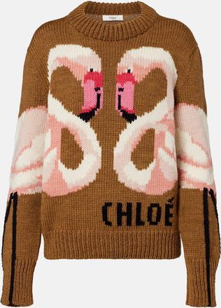 Chlo&eacute; Chlo&eacute; Pullover aus Woll-Jacquard