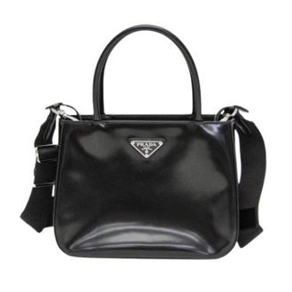 Prada Pre-owned Geb&uuml;rstetes Leder Spazzolato - - Pre-owned - Damen - Schwarzk - ONE SIZE