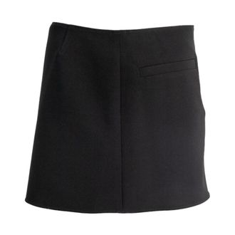 Courr&egrave;ges Logo-Detail Zipped Minirock - - Skirts - Damen - Schwarzk - S