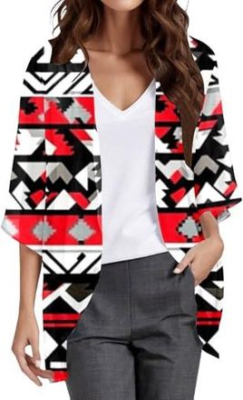 Generic Robe boh&egrave;me 2026 pour femme, cardigan en mousseline de soie imprim&eacute;e, l&eacute;ger, couverture de plage, d&eacute;contract&eacute;, tenue quotidienne, printemps, &eacute;t&eacute;, auto