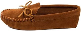 Minnetonka Mocassins en Cuir &agrave; Lacets pour Homme, Marron, 43 1/3 EU