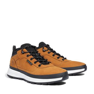 Timberland Wanderschuh TIMBERLAND FIELD TREKKER MID LACE UP SNEAKER, Herren, Gr. 41,5, gelb (wheat), Leder, Synthetik, Schuhe, Wintersneaker, Sneaker, Winterschu