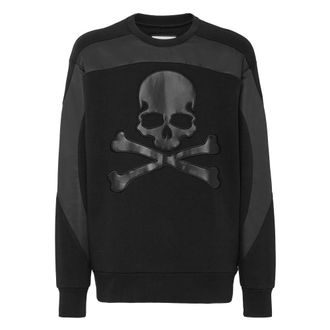 Philipp Plein Homme, Sweatshirts et sweats &agrave; capuche, Noir, Taille: 3XL SweaT-shirt LS
