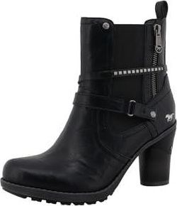 Mustang Jeans Bottines Femme 15M0162004, Pointure:39 EU, La Couleur:Noir