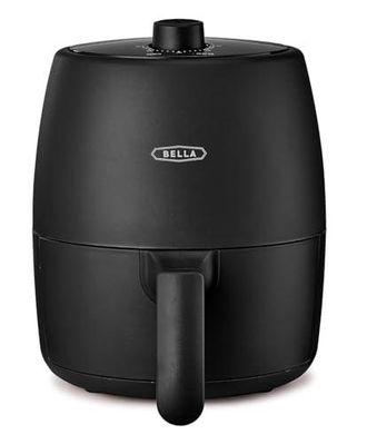 Bella Friteuse &agrave; Air Manuelle de 2 L et Multicuiseur 5-en-1 avec Plateau et Panier Antiadh&eacute;sifs Amovibles et Lavables au Lave-Vaisselle, 1200 watts, Noir Ma