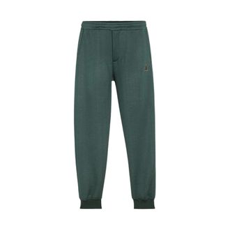 Lanvin Dunkelgr&uuml;ne Jogginghose aus Wolljersey - - Trousers - Herren - Gr&uuml;n - XS