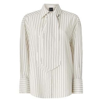 Pinko Pinko, Femme, Blouses et Chemises, Blanc, Taille: 42 FR Colchico Camicia Tinto Filo