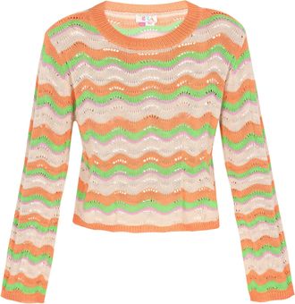 Izia Pullover Frauen orange mehrfarbig