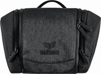 Erima Unisex Erwachsene Basic Kultur Tasche (7232201), grau Melange/schwarz, 1