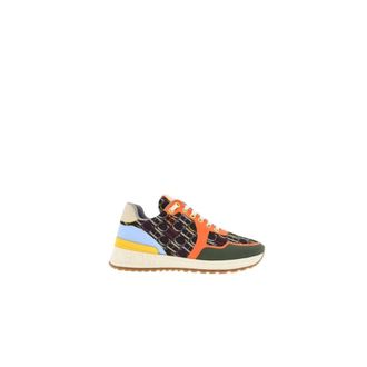 Carolina Herrera Braune Canvas Sneakers mit Chiribitas - - Shoes - Damen - Mehrfarbig - 36 EU
