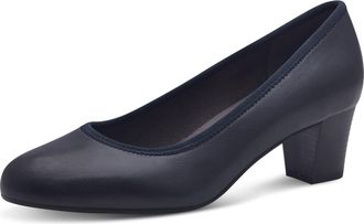 Jana Damen Pumps Kleiner Absatz Vegan, Blau (Navy), 39 EU