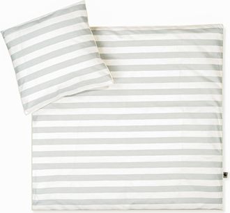 Julius Zöllner Bettwäsche Organic Stripes, Gr. 80x80 und 35x40 cm, Babybettwäsche, Schadstoffgeprüft
