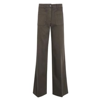 Etro Wide Pantalons - Femme - Pantalons - Vert - Taille: W28
