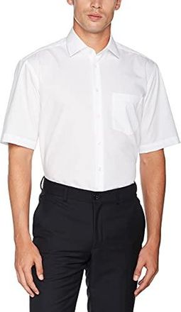 Seidensticker Chemise business homme Seidensticker - coupe confort - sans repassage - col Kent - manches courtes - 100% coton