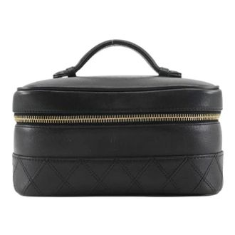 Chanel Pre-owned Bicolor Calf Vanity Bag - - Pre-owned - Damen - Schwarzk - ONE SIZE