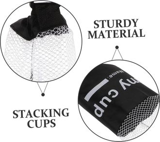 BESPORTBLE Netzbeutel Für Becher Becher-netztasche Mit Kordelzug Atmungsaktives Netzgewebe Kompakt Und Tragbar Geeignet Für Becher Und Zubehör Sportnetztasche Fü