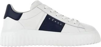 Hogan Homme, Chaussures, Blanc, Taille: 42 EU H-Stripes Baskets