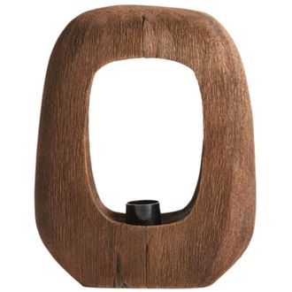 Light & Living Light&living - lampe de table - Kelafo - marron - bois - E27