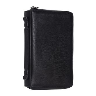 Kiton Wallet Deerskin - Homme - Accessoires - Noir - Taille: ONE Size