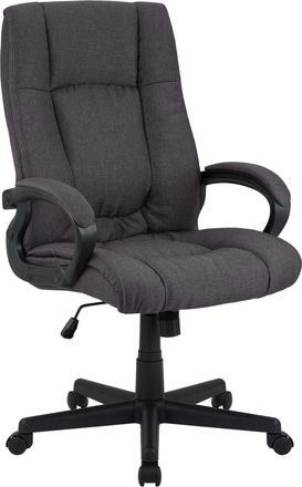 Clp Bürostuhl ergonomisch mit Rollen und Höhenverstellung, Chefsessel höhenverstellbar und Wippfunktion, rückenschonend, Drehstuhl Sparta, Farbe:schwarz