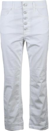Dondup Femme, Jeans, Blanc, Taille: W27 Koons Cropped Pantalons