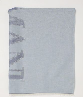 Emporio Armani &Eacute;charpe Femme couleur Bleu