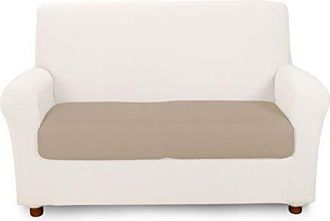 Caleffi Sofa &Uuml;berzug - Sofadecken f&uuml;r Sitzfl&auml;che - Elastischer Kissenbezug Melange, Weich und Strapazierf&auml;hig, Hochwertiger Baumwollstoff, Waschbar und Langle