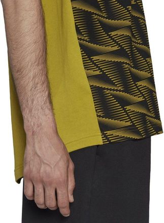 adidas Performance T-Shirt Designed For Gameday Travel (Baumwolle) olivegr&uuml;n/schwarz Herren