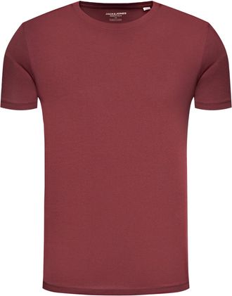 Jack & Jones Jack & Jones T-Shirt Basic 12156101 Dunkelrot Slim Fit