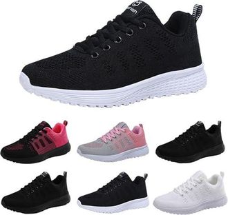 Generic Chaussures de course pour femme - L&eacute;g&egrave;res et respirantes - Pour la marche, la gym, le sport - Chaussures de tennis - Antid&eacute;rapantes, gris fonc&eacute;, 37.5 