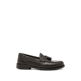 Corneliani Mocassins bateau &agrave; pampilles - Homme - Chaussures - Brun - Taille: 41 1/2 EU