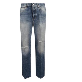 Amiri Slashed Boot Cut Jean - - Jeans - Herren - Blau - W31