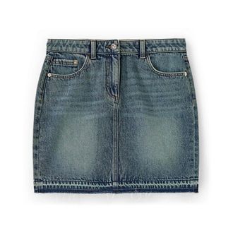 Motivi Femme, Jupes, Bleu, Taille: 44 FR Mini-jupe en denim