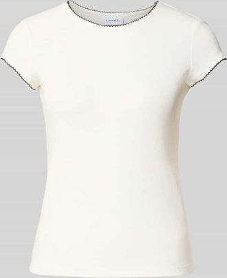 Comma Slim Fit T-Shirt mit Viskose-Anteil