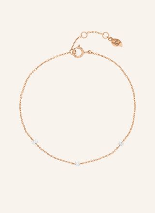 Leaf Armband Pure Triple Aus 18 Karat Ros&eacute;gold Mit Diamanten rosegold