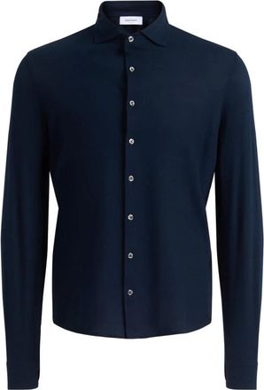 Gran Sasso Homme, Chemises, Bleu, Taille: L Chemise Jersey Piqu&eacute;