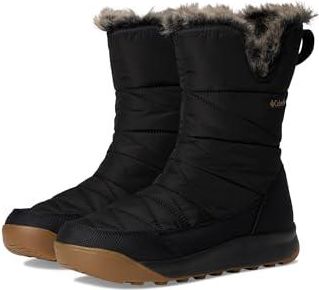 Columbia Womens Minx Slip V Insulated Snow Boot, Black/Elk, 8.5 Wide