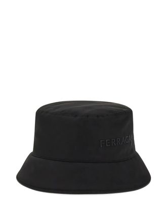 Ferragamo bob &agrave; logo brod&eacute; - Noir