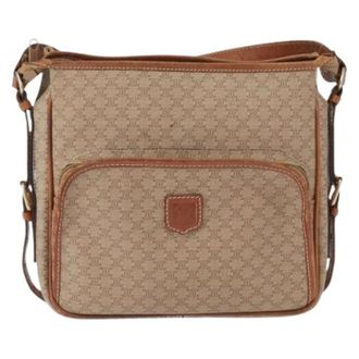 Celine Sac bandouli&egrave;re en toile Pre-owned - Femme - Pre-owned - Beige - Taille: ONE Size