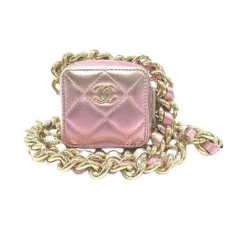 Chanel Sac bandouli&egrave;re Matelass&eacute; Pre-owned - Femme - Pre-owned - Rose - Taille: ONE Size